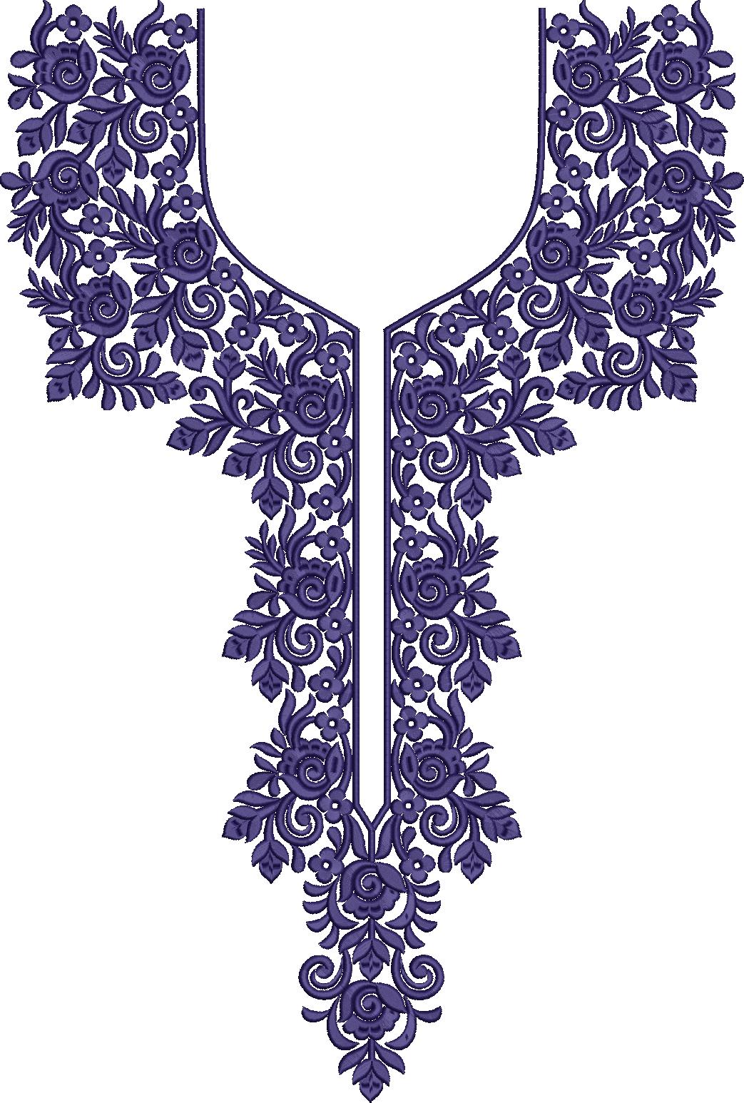 Arabic Embroidery Neck Designs, Free Arabick Nick Latest Design (549)