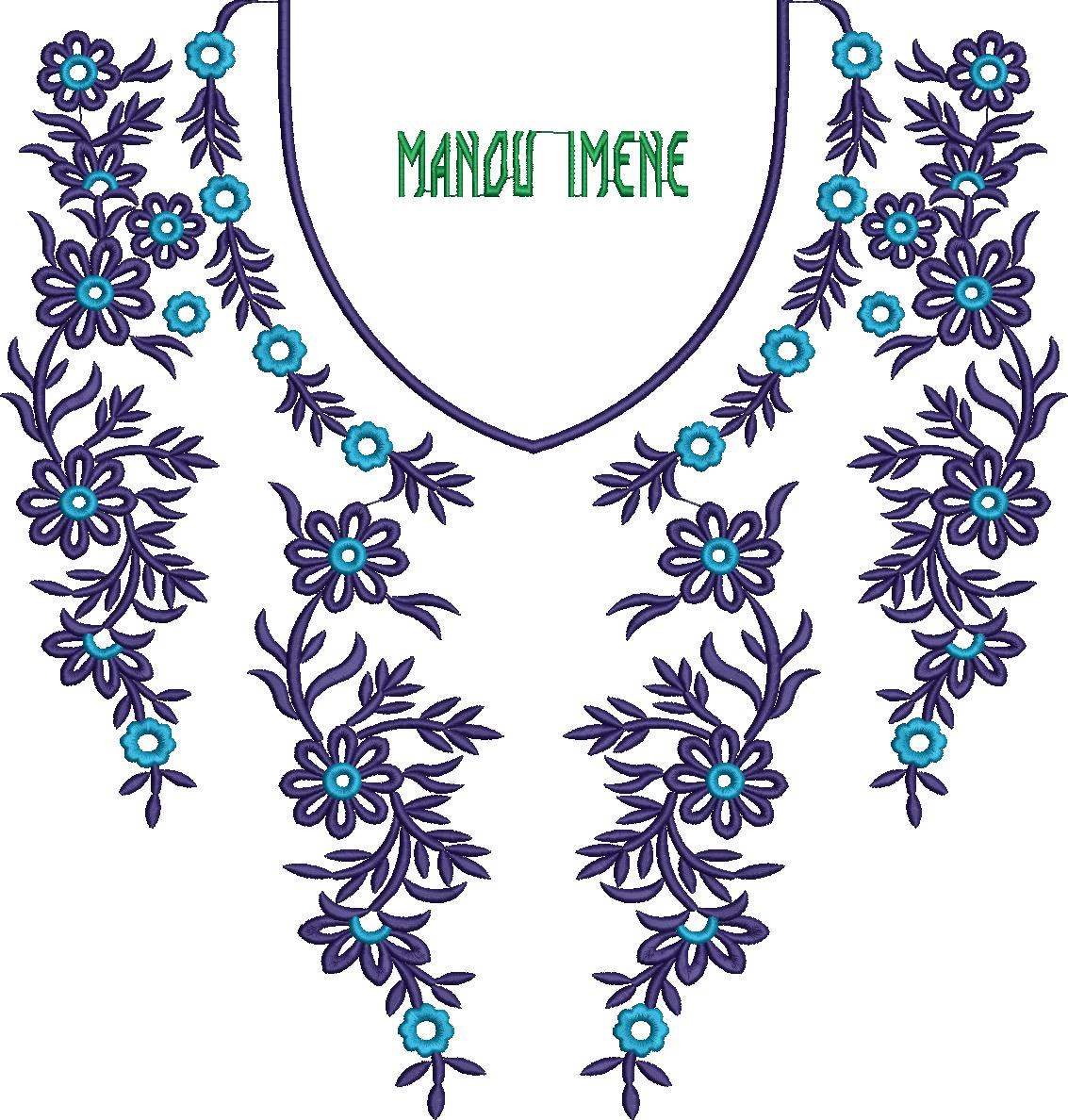 Arabic Neck Embroidery Designs (49)