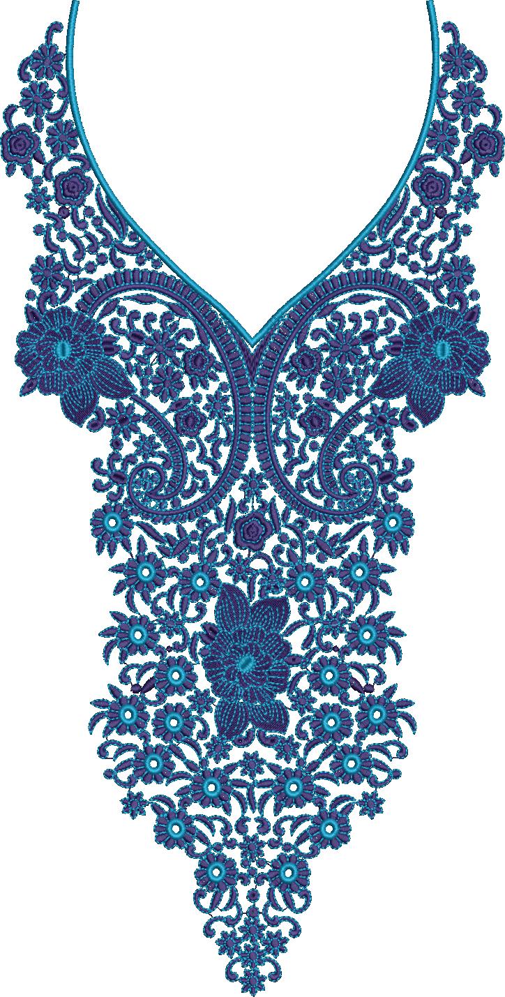 Arabic Neck Embroidery Designs (108)