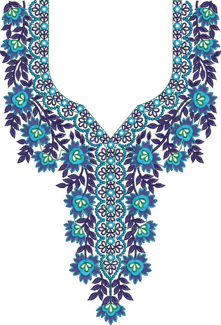 Arabic Neck Embroidery Designs (130)