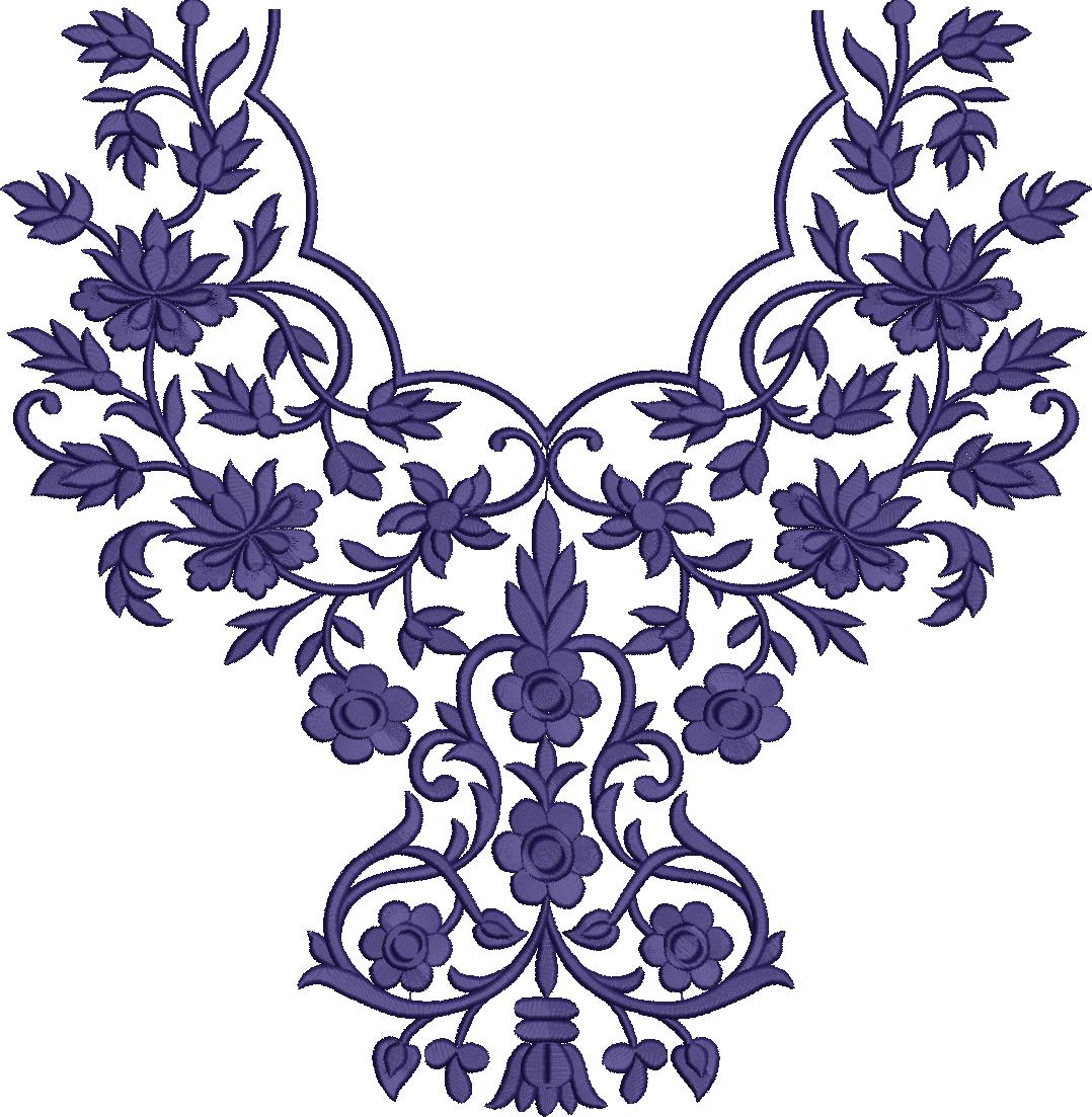 Arabian Neck High Quality Embroidery Free Design (145)