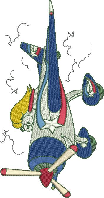 Fighting Aircraft Embroidery Design Art (46)