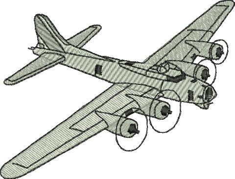 Fighting Aircraft Embroidery Design Art (19)