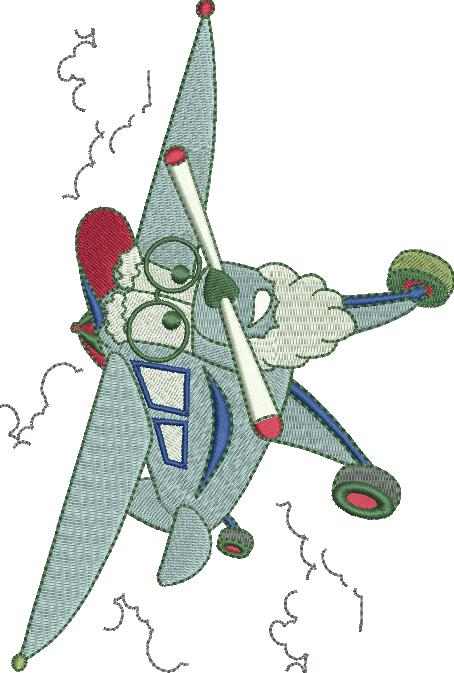 Fighting Aircraft Embroidery Design Art (46)