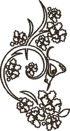 Border, Bottom Panal Design for Home Embroidery Design (164)