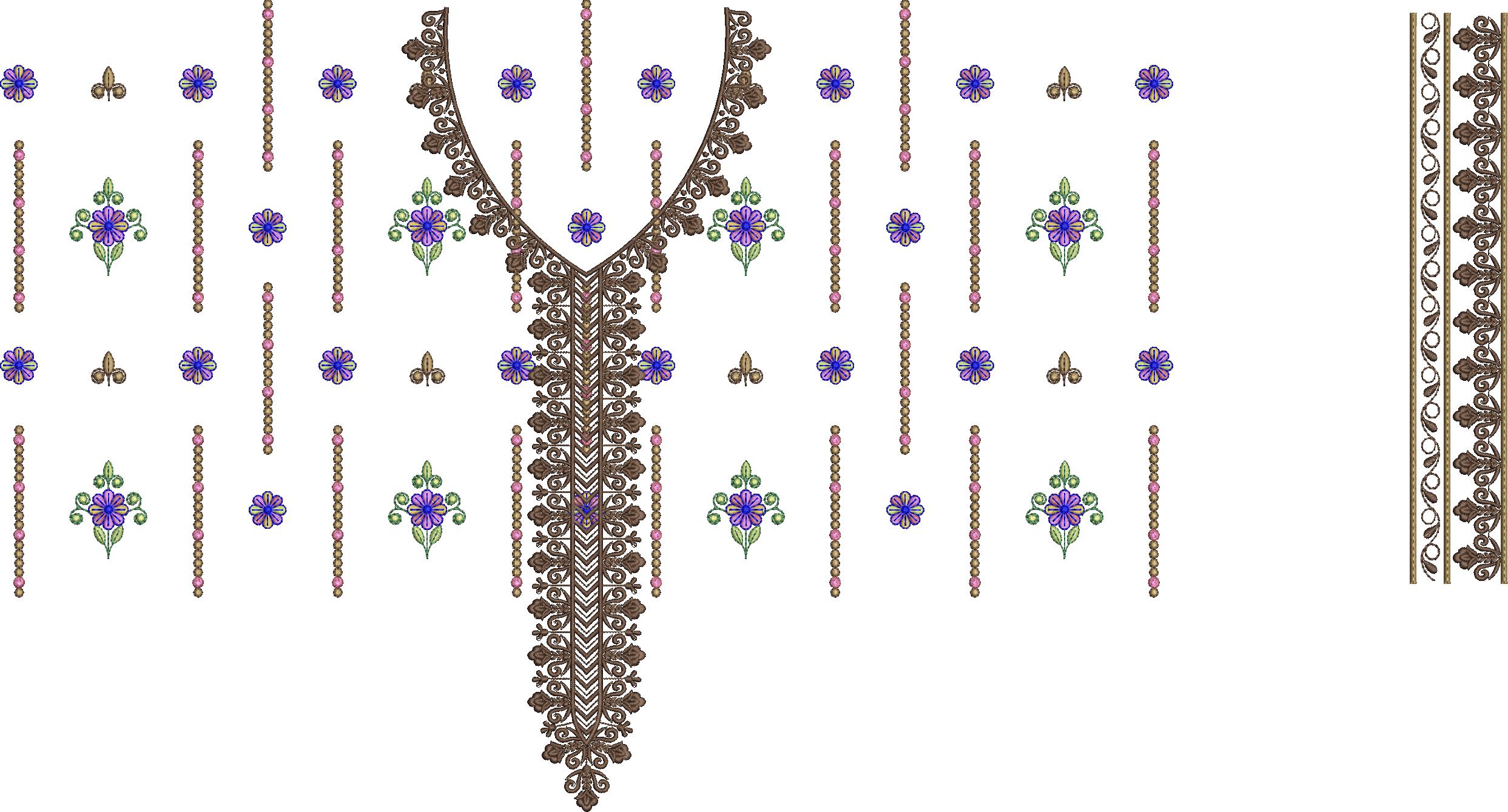 1 Pakistani Embroidery Designs Dress For Salwar Kameez (52)