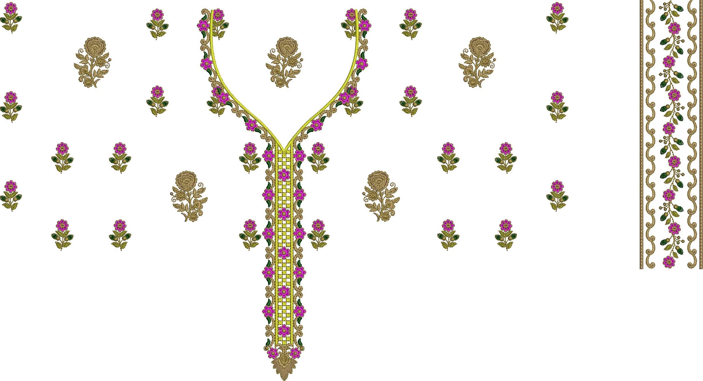 Pakistani Embroidery Designs Dress For Salwar Kameez (152)