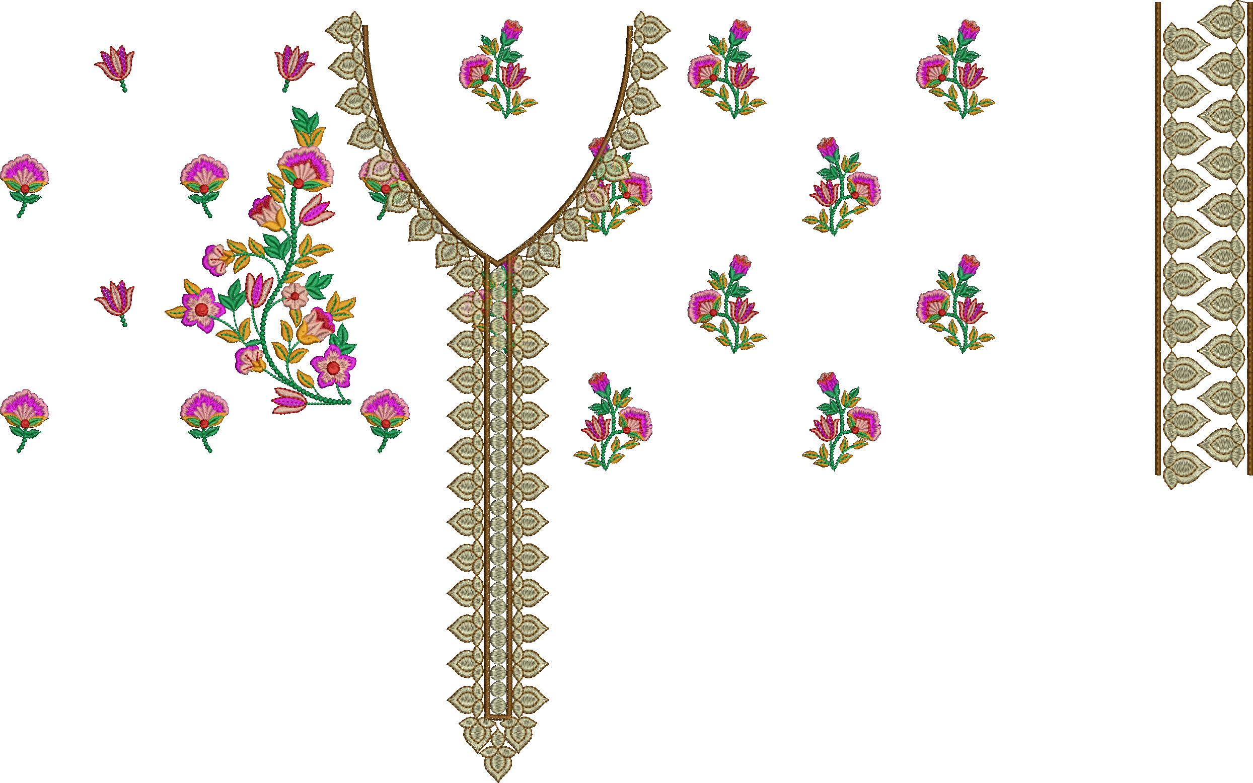 Pakistani Embroidery Designs Dress For Salwar Kameez (193)