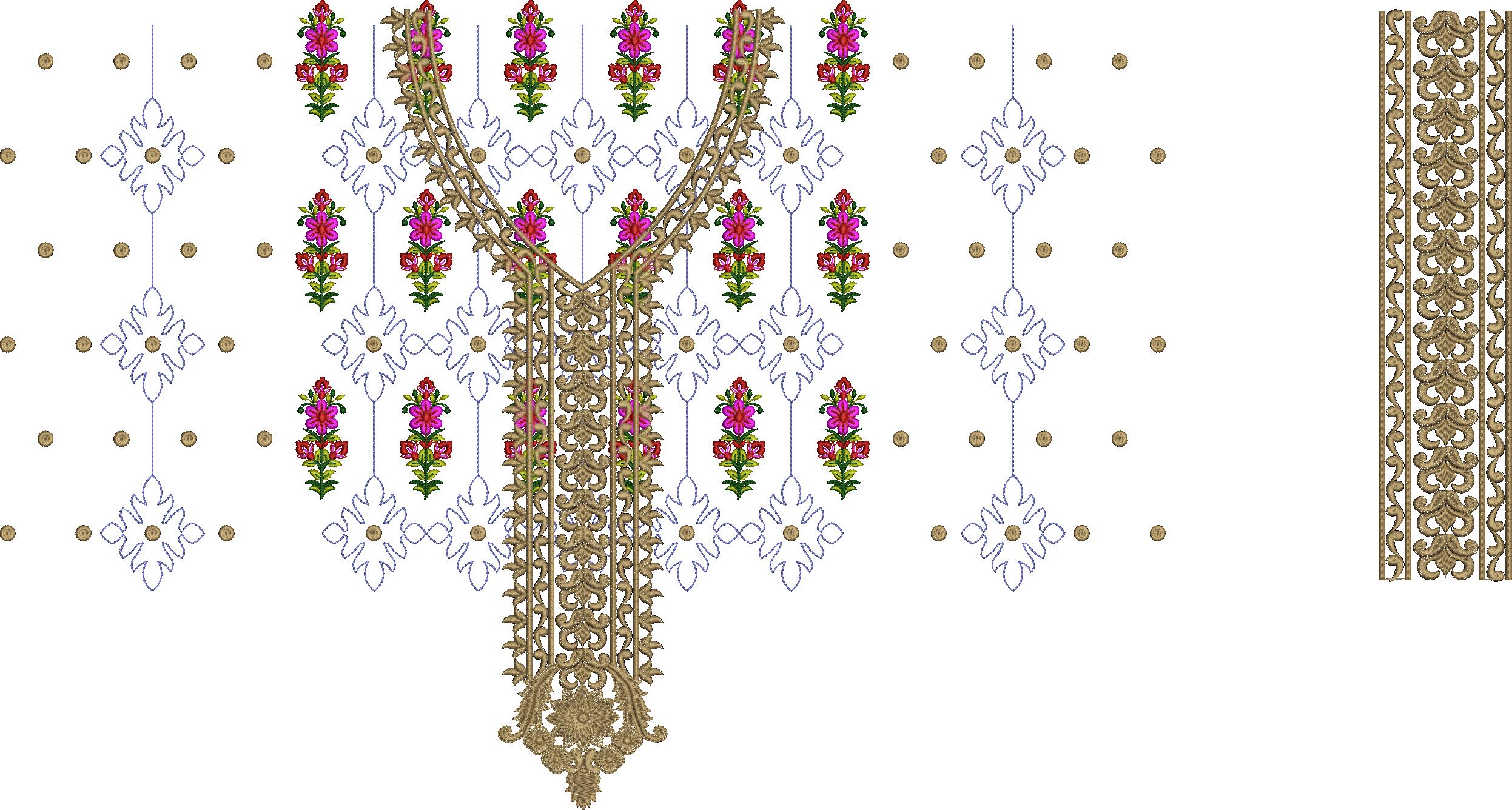 Pakistani Embroidery Designs Dress For Salwar Kameez (233)