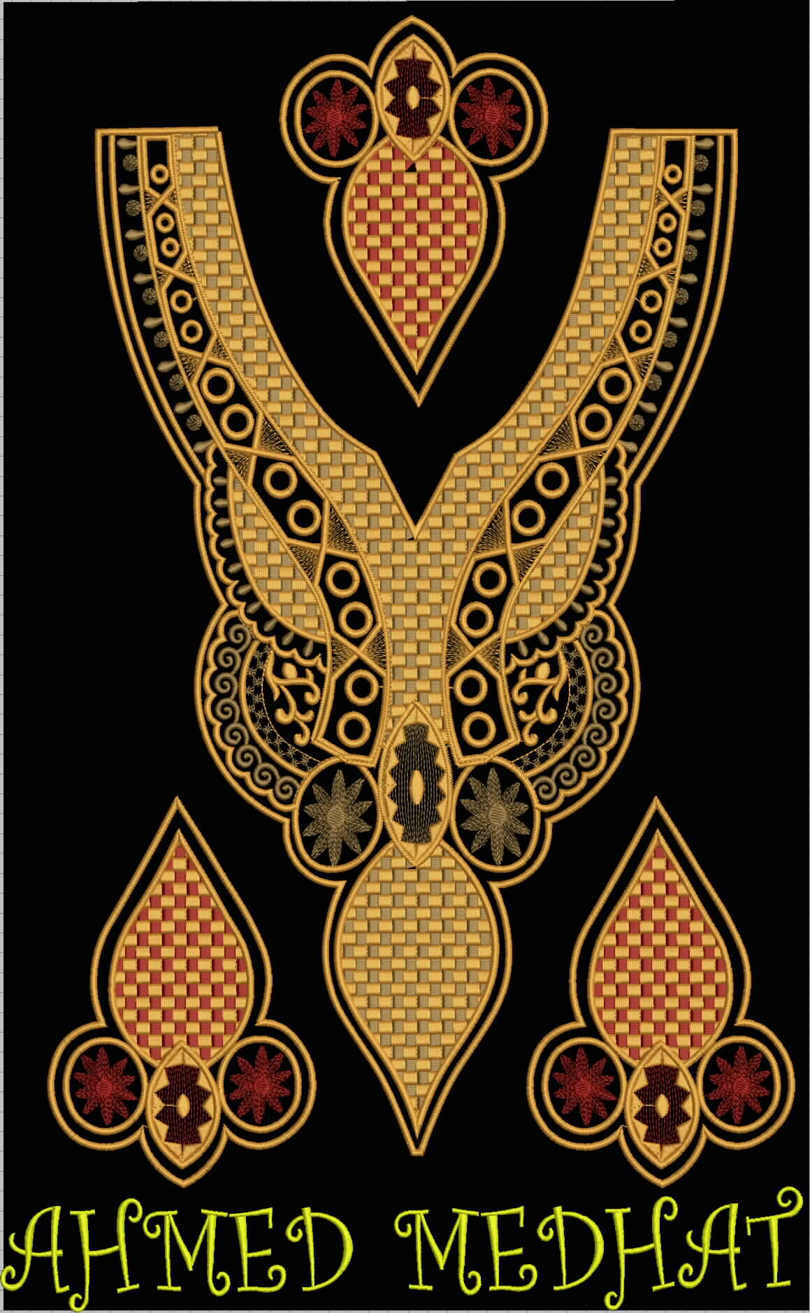 Islamic Women Arabic Embroidery Design (40)