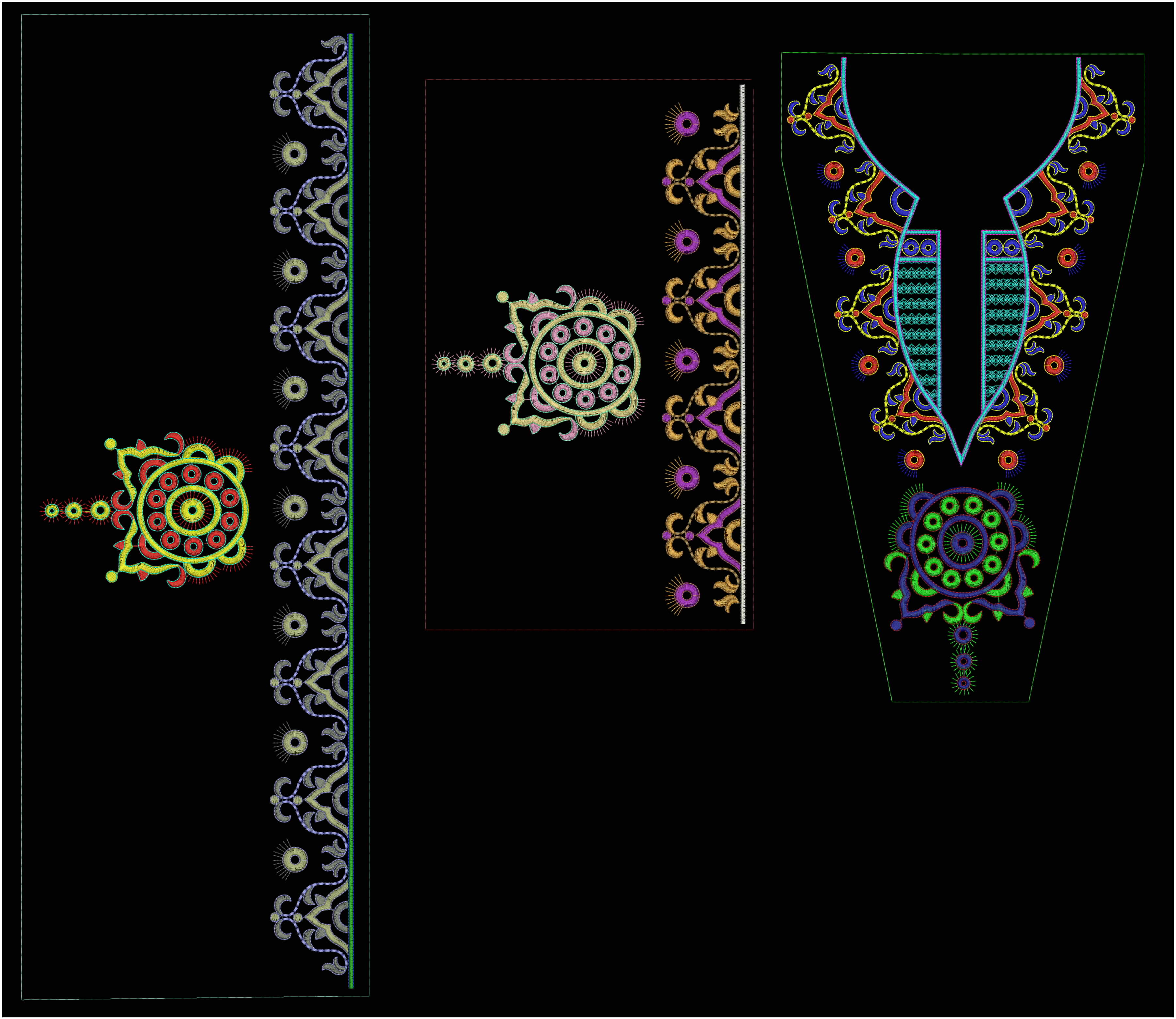 Islamic Women Arabic Embroidery Design (60)