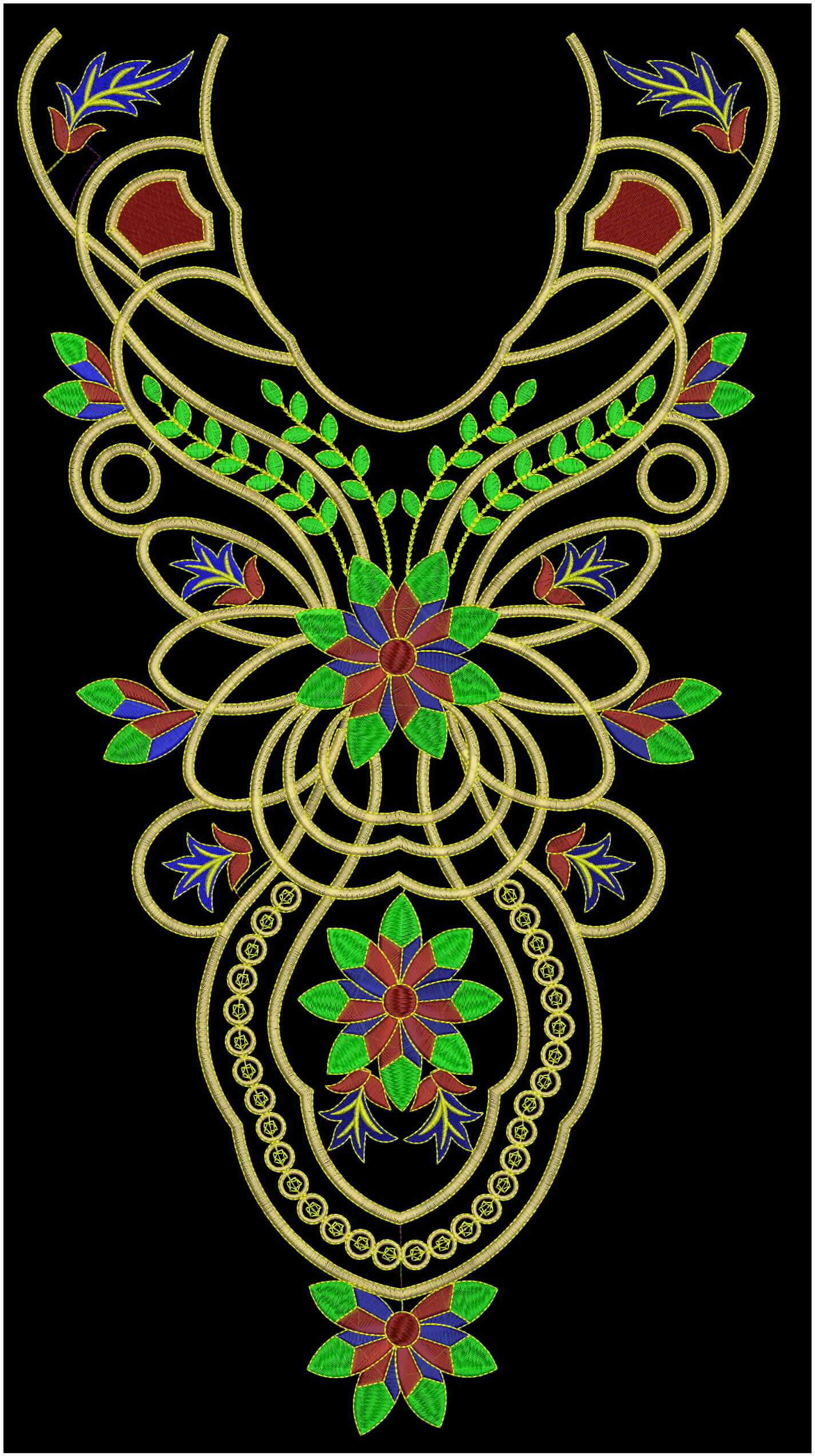 Islamic Women Arabic Embroidery Design (61)