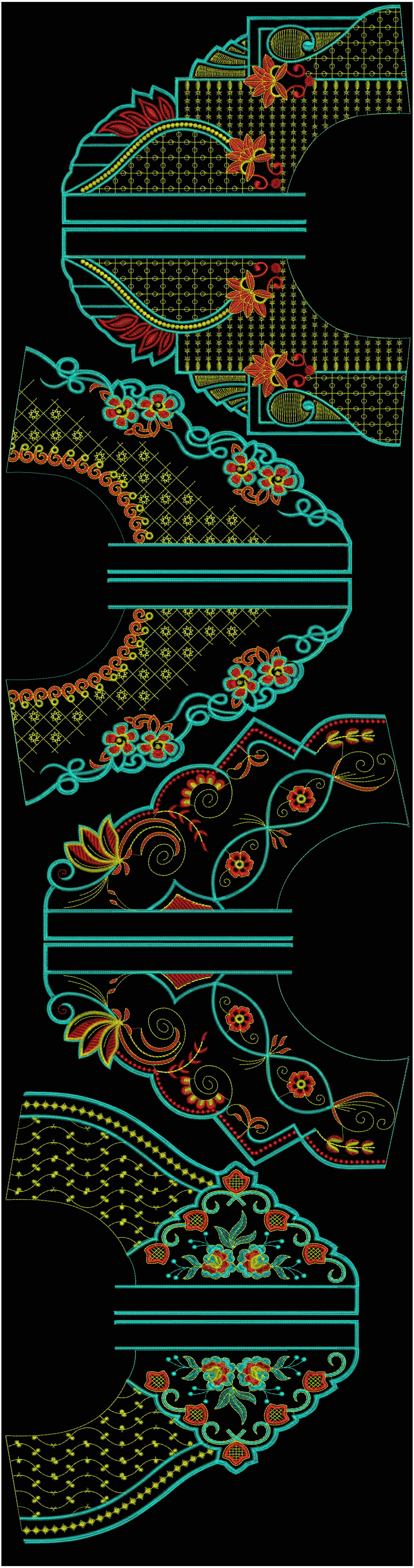 Islamic Women Arabic Embroidery Design (64)