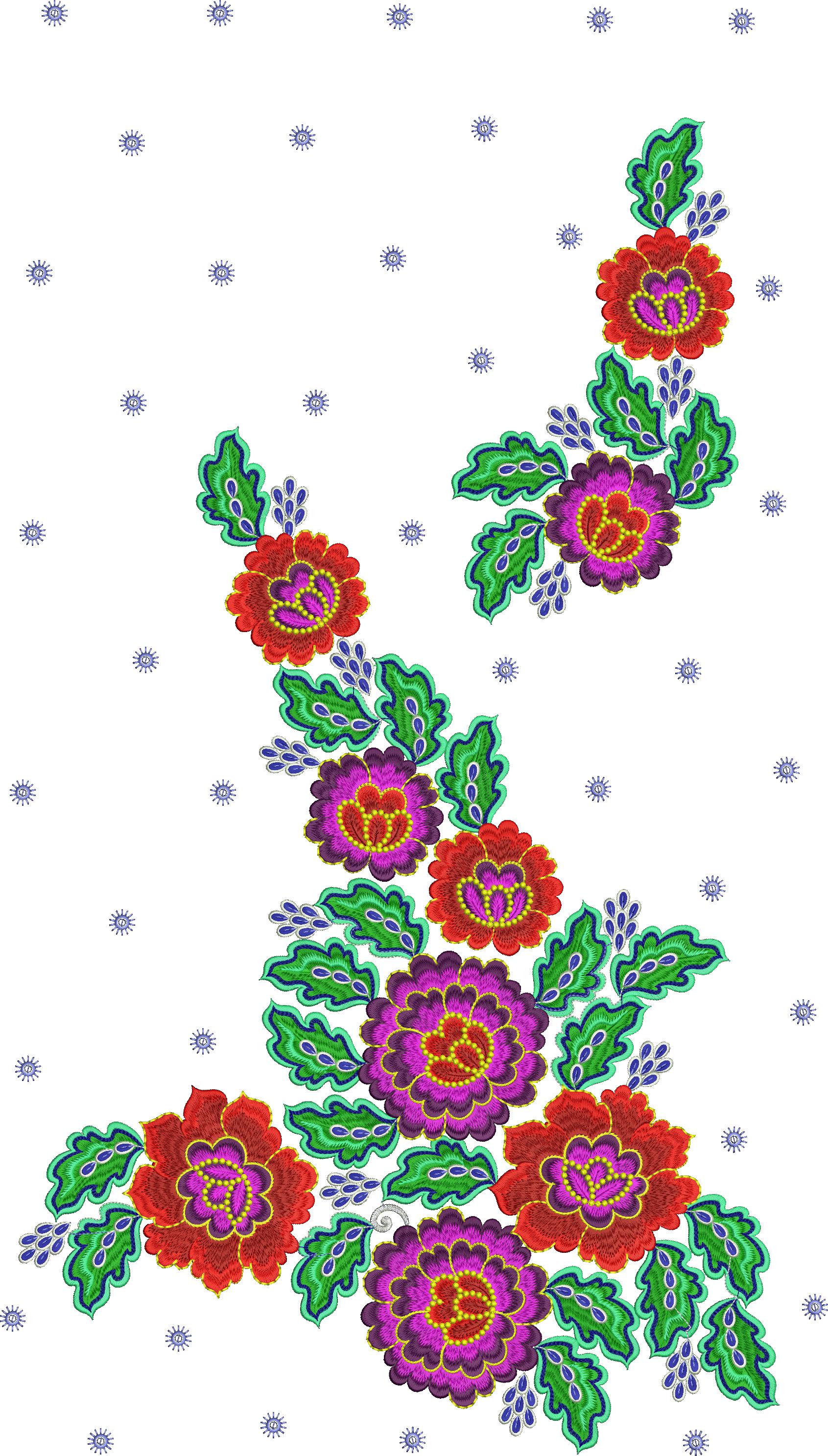 Ladies Dress Embroidery Design (26)
